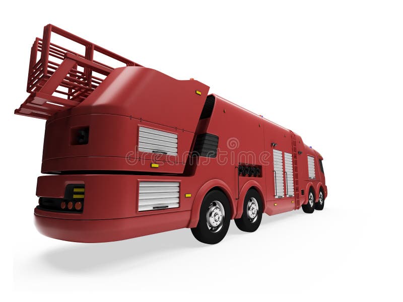 Future Concept of Firetruck Isolated View Stock Illustration ...