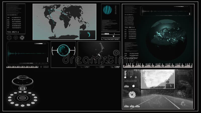 Future Concept Virtual Touch User Interface HUD with a World Map ... Future Concept Virtual Touch User Interface HUD with a World Map ...