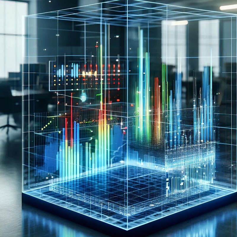 Future 3D Holographic Data Visualization Stock Illustration ... Future 3D Holographic Data Visualization Stock Illustration ...