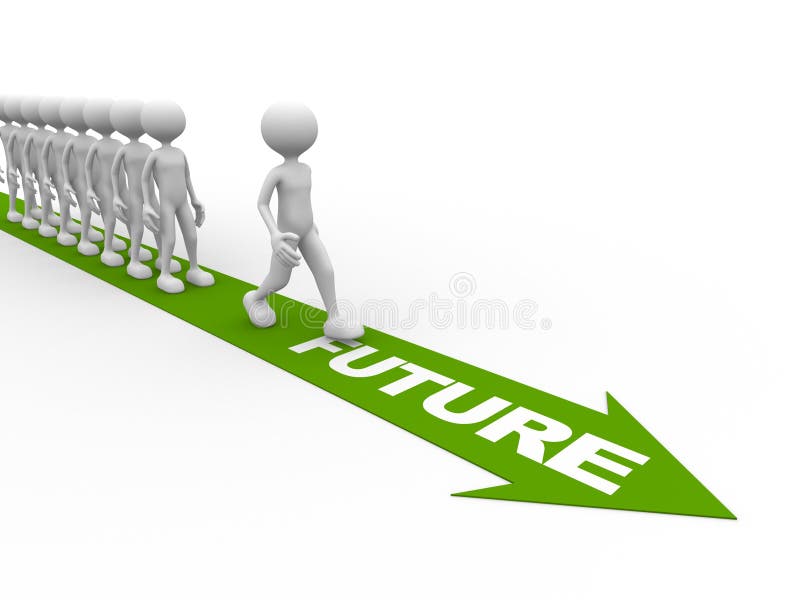 Future stock illustration. Illustration of business, leader - 32021808