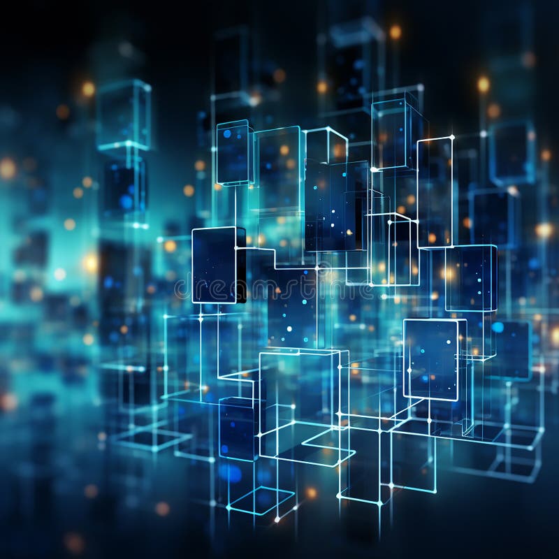 Future Data Transfer Futuristic Technology Background Abstact Hyper ...