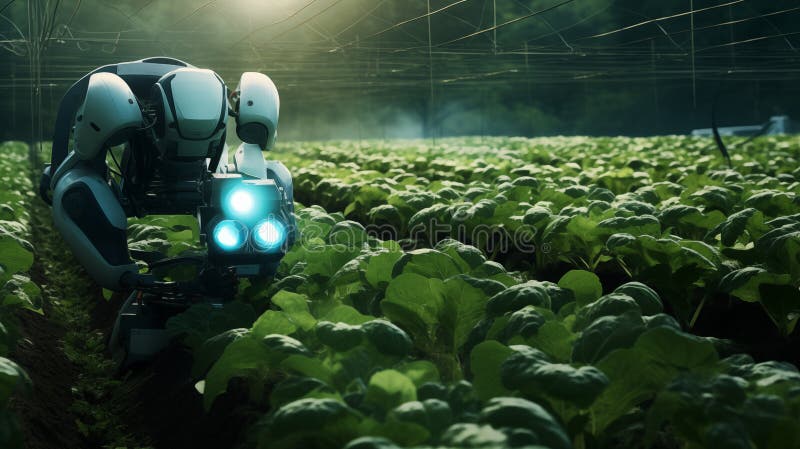 Future of Digital Agriculture, Robots Growing and Harvesting Crops. AI ...