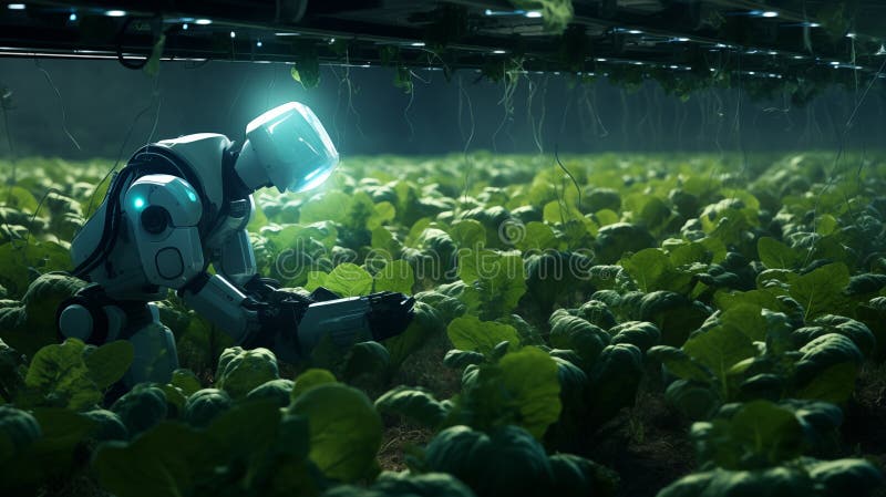 Future of Digital Agriculture, Robots Growing and Harvesting Crops. AI ...