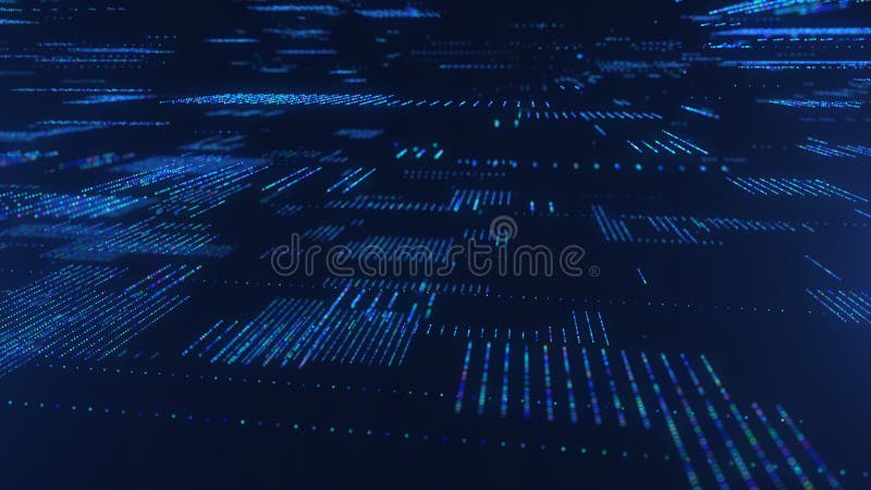 Future Digital Cyberspace. Sorting and Analysis Digital Data. Technology Matrix Algorithm ...