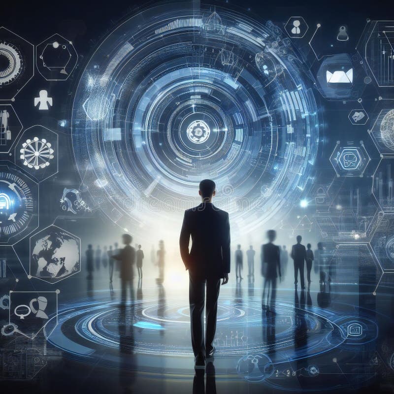 Future of Digital Marketing with AI and E Commerce Integration Stock ...