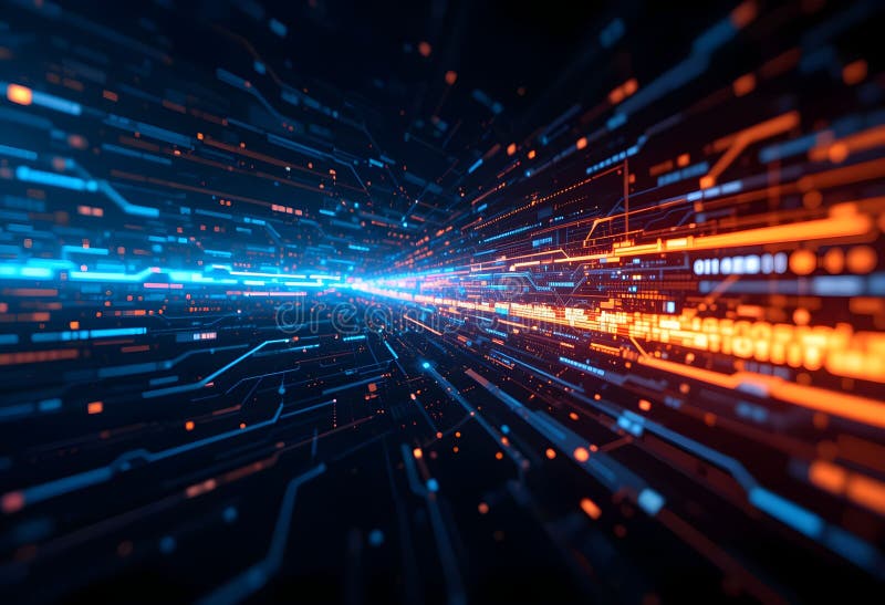 Future Digital Speed Technology Concept, Showcasing Advanced Data ...