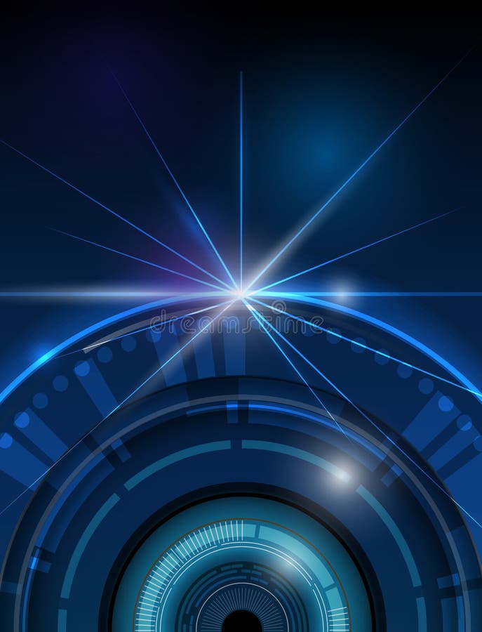 Future Digital Technology Background Stock Vector - Illustration of ...