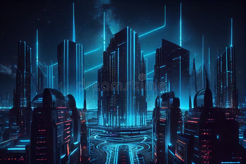 Ai Generated Future Abstract Smart City Stock Illustrations – 2,356 Ai ...
