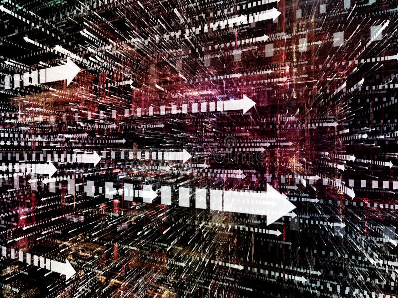 Future of Digital World stock illustration. Illustration of modern ...