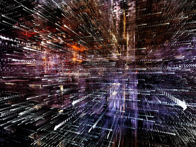 Future of Digital World stock illustration. Illustration of backdrop ...