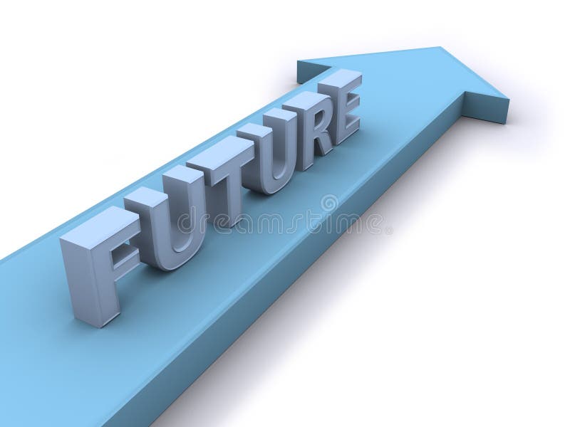 Future direction stock illustration. Illustration of arrow - 12794514