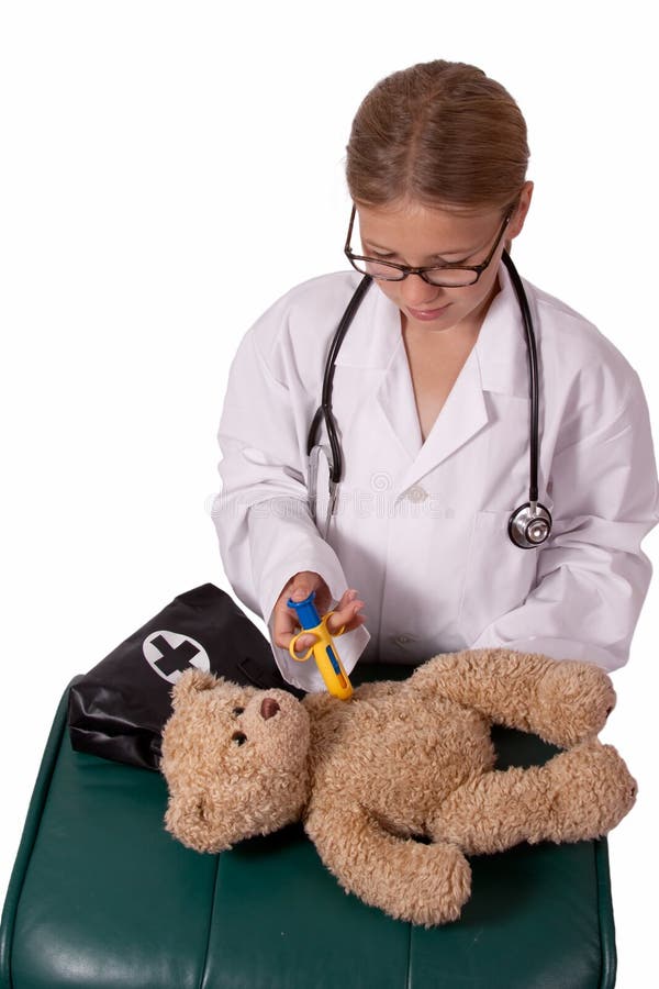 Future doctor stock image. Image of health, girl, needle - 10864333