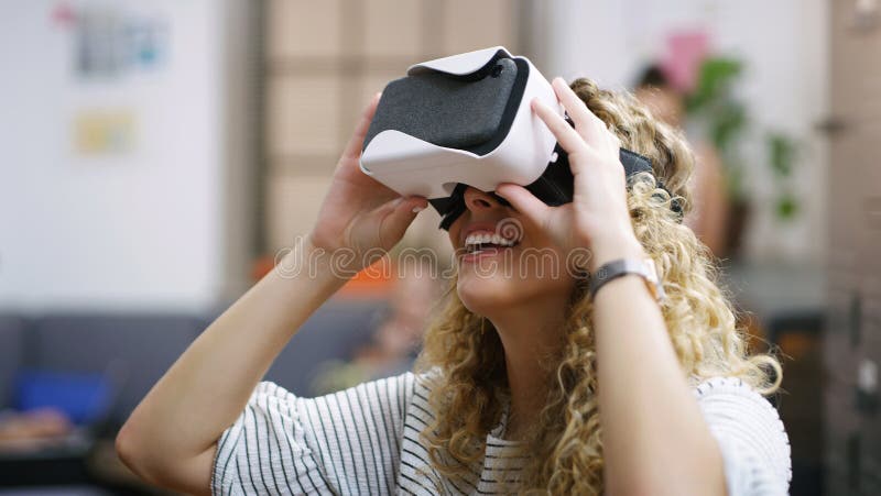 The Future Doesnt Seem so Distant Anymore. a Young Businesswoman Using ...