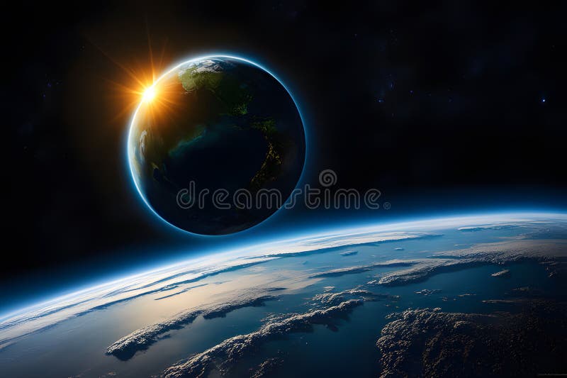 Future Earth Fantasy Illustration Stock Illustration - Illustration of ...