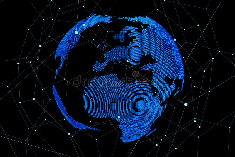 Future Earth Technology, Earth Network Information Transmission Stock ...