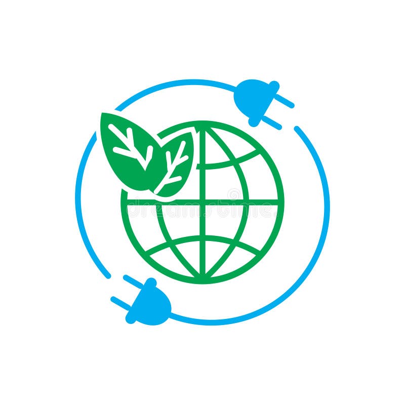 Future Ecology on White Background for Graphic and Web Design, Modern ...