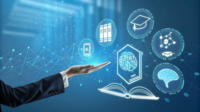 Future of Education: AI-Powered Learning Stock Image - Image of ...