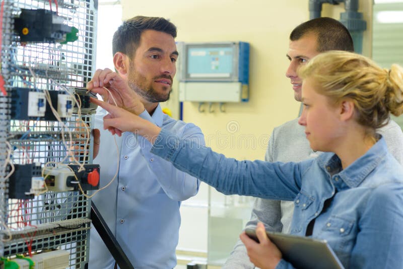 Future Electrical Engineers Doing Observation Stock Photo - Image of ...