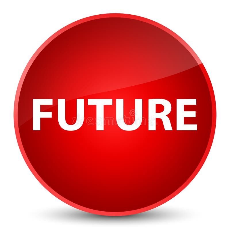 Future Elegant Red Round Button Stock Illustration - Illustration of ...