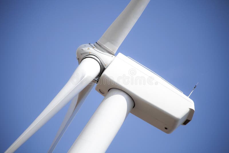 The Future of Energy - Windmill Closeup Stock Image - Image of ...