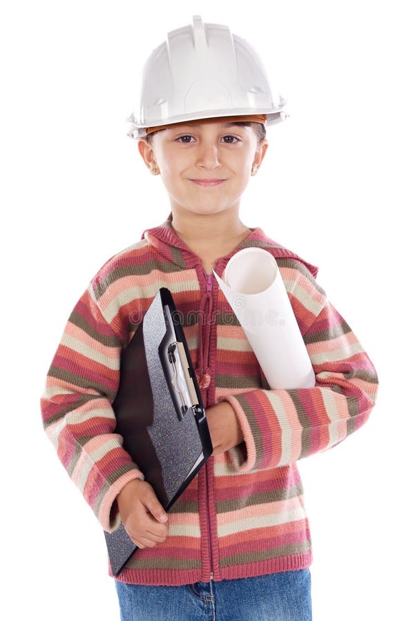 Future architect stock photo. Image of child, infant, engineer - 1616710