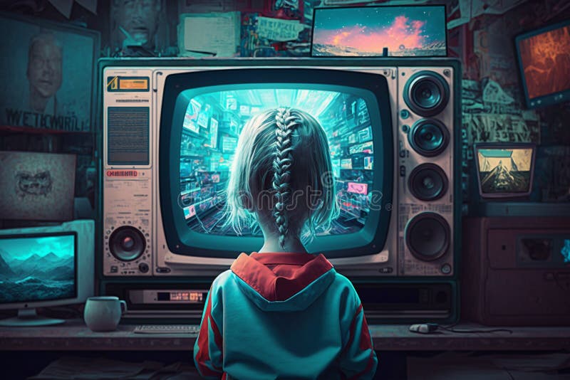 The Future of Entertainment and Media Technology Concept. Ai Generated ...