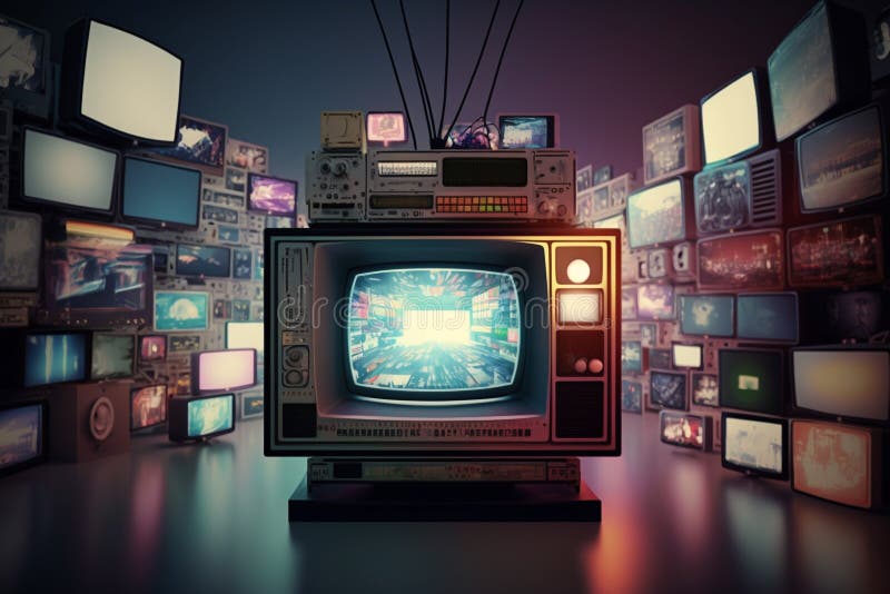 The Future of Entertainment and Media Technology Concept. Ai Generated ...