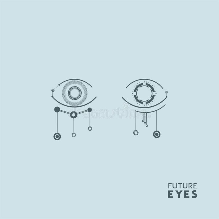 Future eyes design stock vector. Illustration of future - 284095715