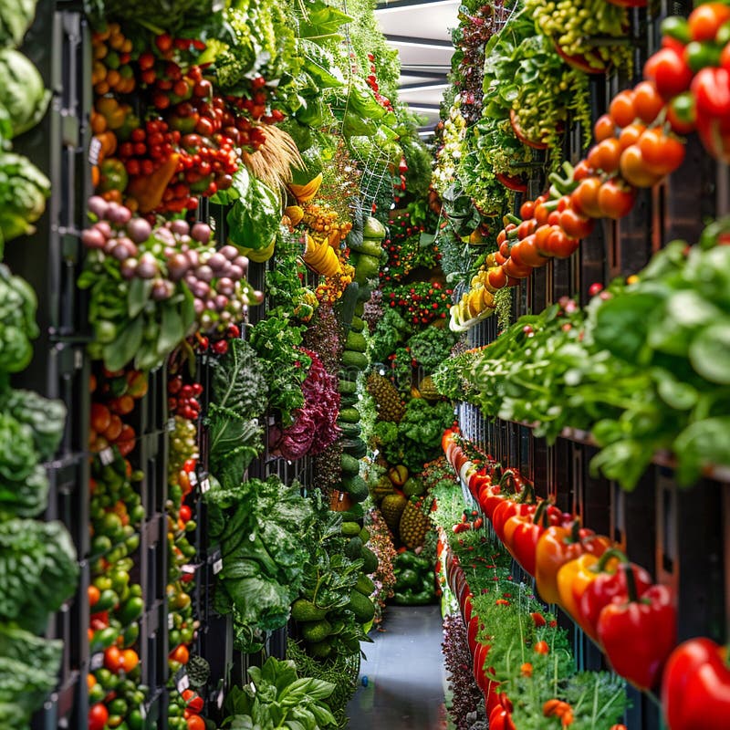 Future Farming Technology stock illustration. Illustration of climate ...