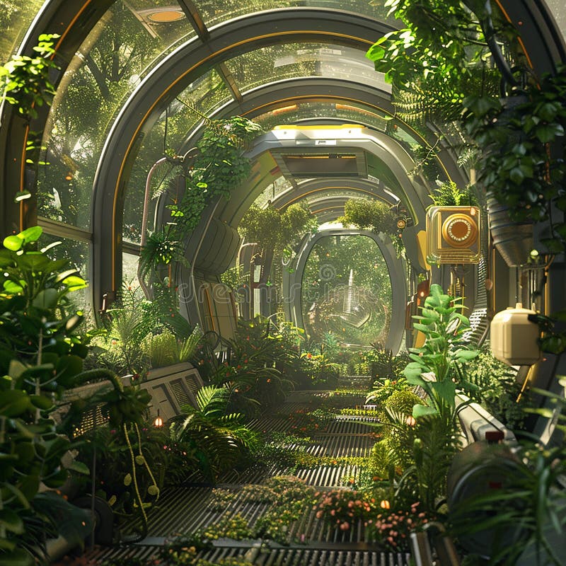 Future Farming Technology stock illustration. Illustration of ...