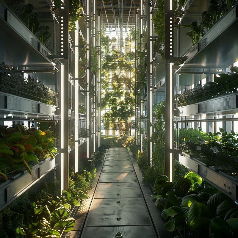 Future Farming Technology stock illustration. Illustration of data ...