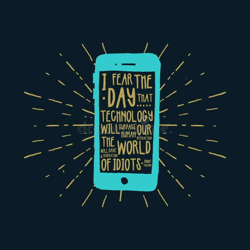 Future Fears Vector Mobile Design Stock Vector - Illustration of social ...