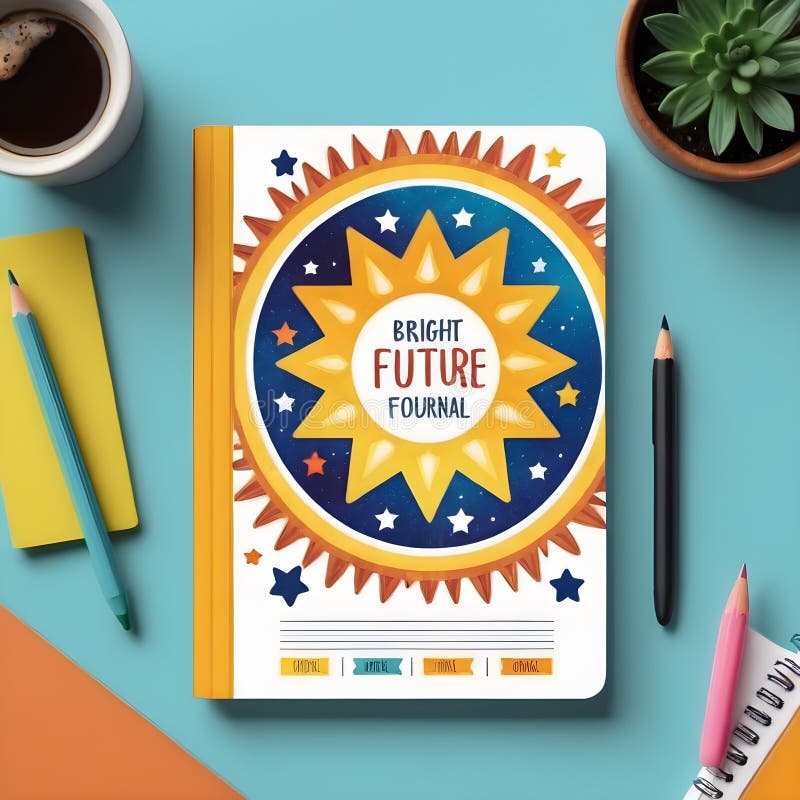 Future Focused Journal Design Stock Illustration - Illustration of clipart, font: 366886520