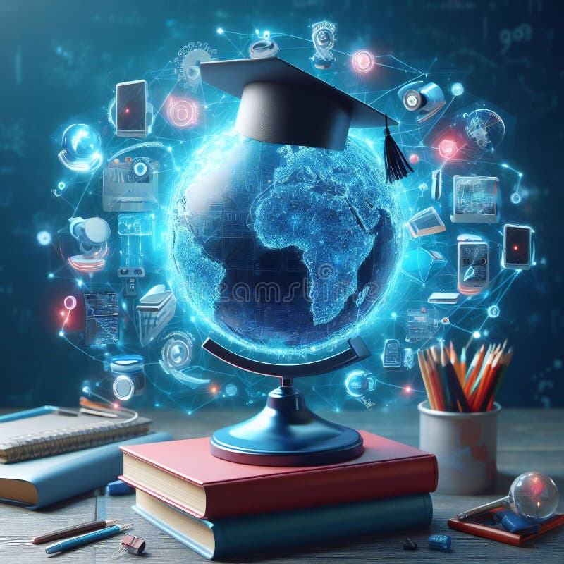 Future Forward Education with AI and Technology Ai Generated Stock ...