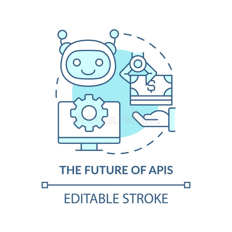 Future of FPIs Turquoise Concept Icon Stock Illustration - Illustration ...