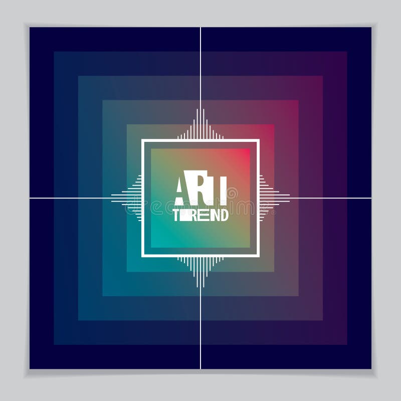 Future Geometric Design Template. Abstract Geometric Vector Stock ...