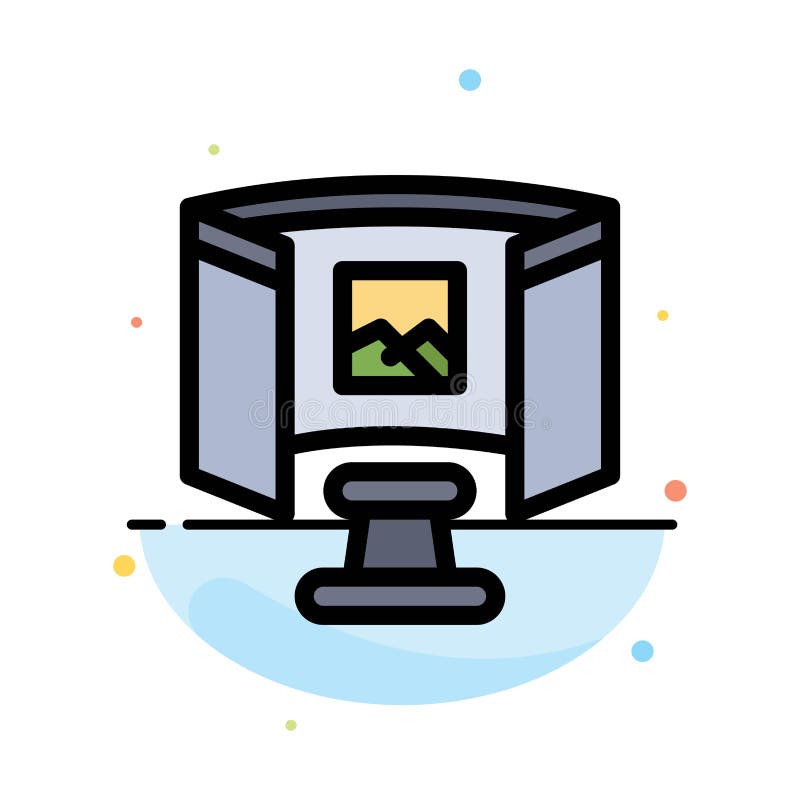 Future, Glasses, Science, Technology Abstract Flat Color Icon Template ...