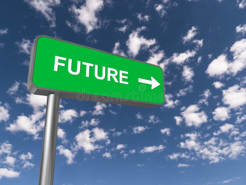 Future stock photo. Image of pointing, cloud, directions - 50552964