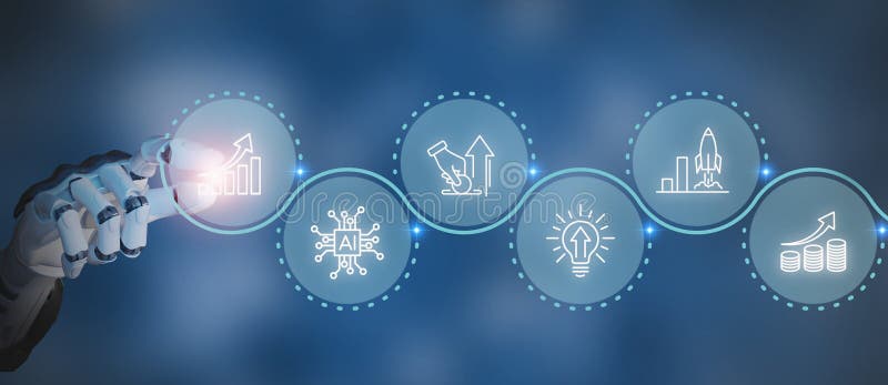 Future Growth with AI Powered Innovation, Business Growth Concept. AI ...