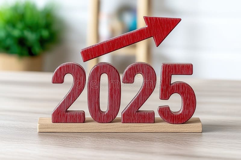 Future Growth Graph with Red Arrow Stock Illustration - Illustration of ...