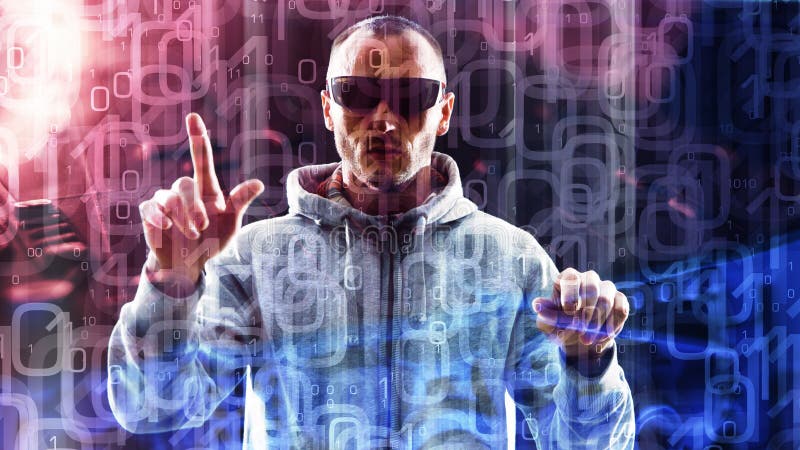 Future Hacker Hacking Cyber Security System Stock Image - Image of game ...