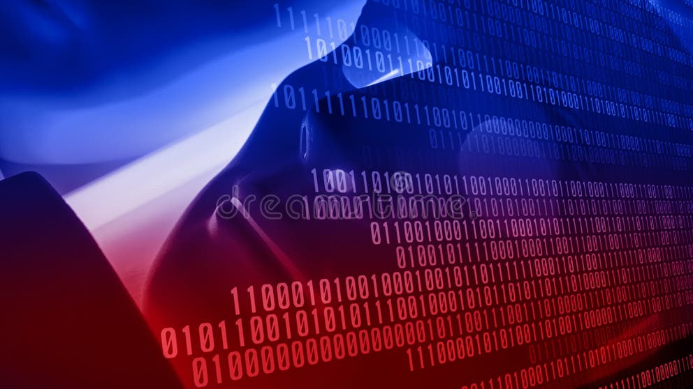 The Future is Here Exploring the Boundaries of Binary Code and Virtual Assistants Stock Image ...