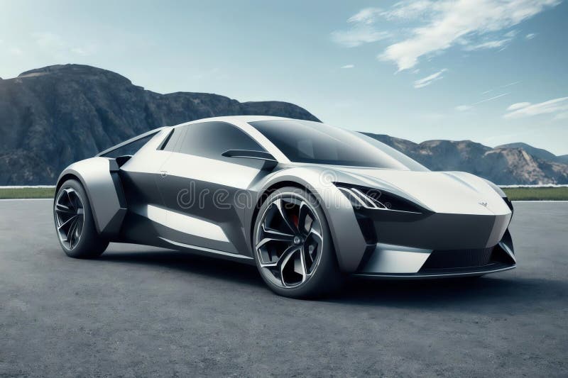 The Future is Here Human Enhanced Flying Car.AI Generated Stock ...