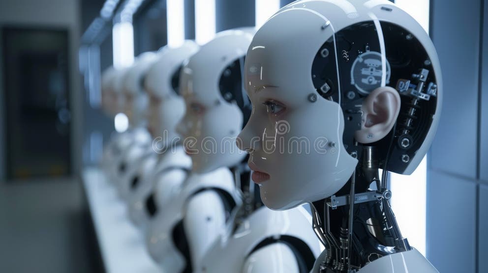 The Future is Here. Meet the New Generation of Androids Stock ...