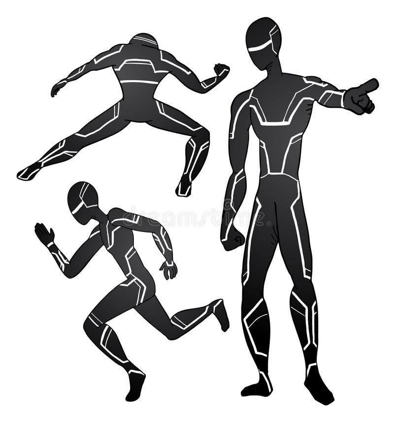 Future hero stock vector. Illustration of machine, action - 47444354