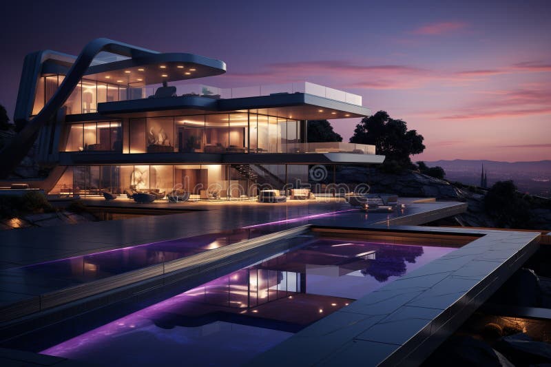 Future House, Futuristic. Smart Technologies, Energy Efficiency, Smart ...