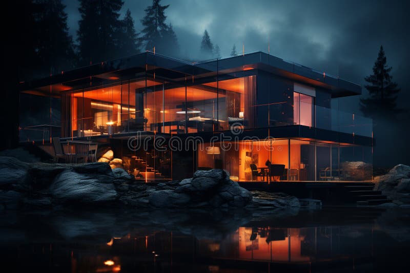 Future House, Futuristic. Smart Technologies, Energy Efficiency, Smart ...