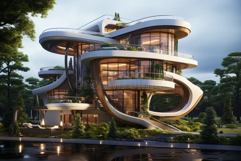 Future House, Futuristic. Smart Technologies, Energy Efficiency, Smart ...