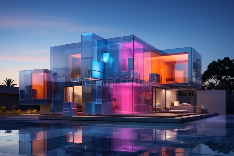 Future House, Futuristic. Smart Technologies, Energy Efficiency, Smart ...
