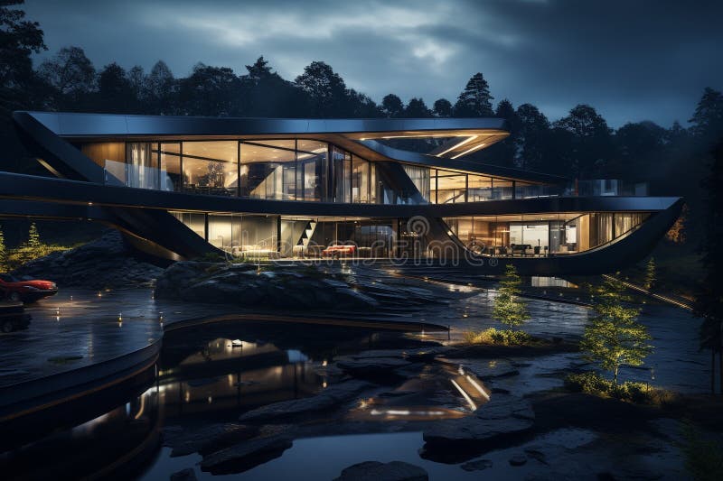 Future House, Futuristic. Smart Technologies, Energy Efficiency, Smart ...